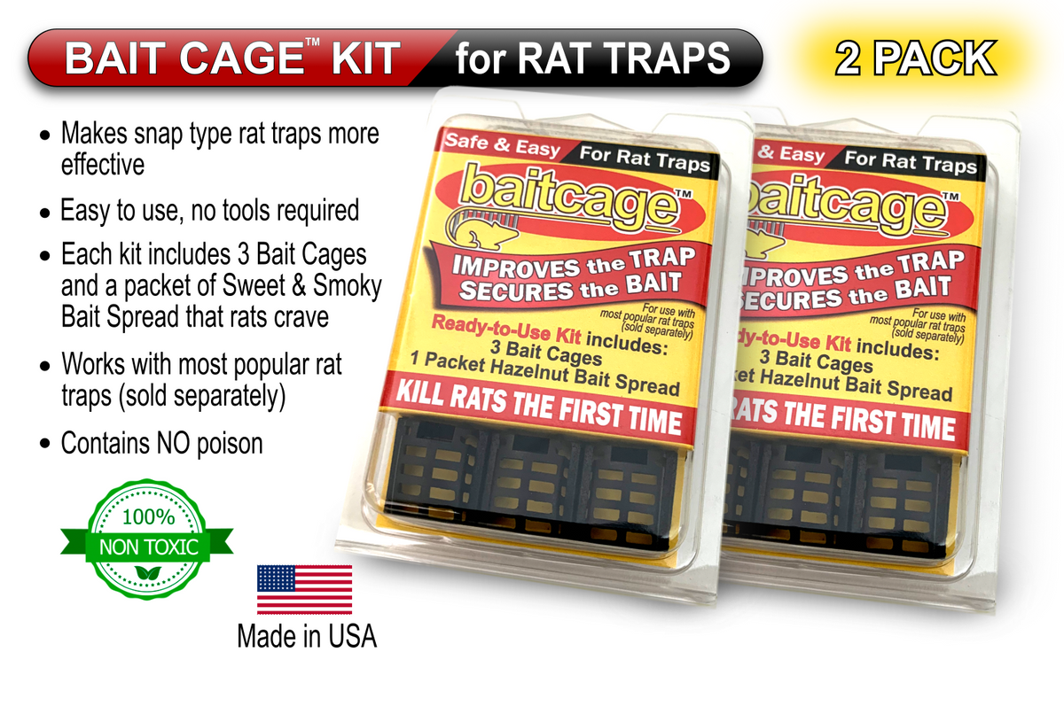 Bait Cage Kit for Rat Traps 2 Pack | 25% off | Ships Same Day*